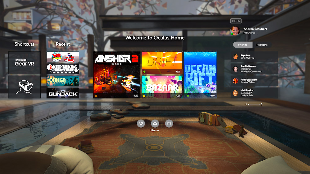 Gear VR : voici le nouvel Oculus Home