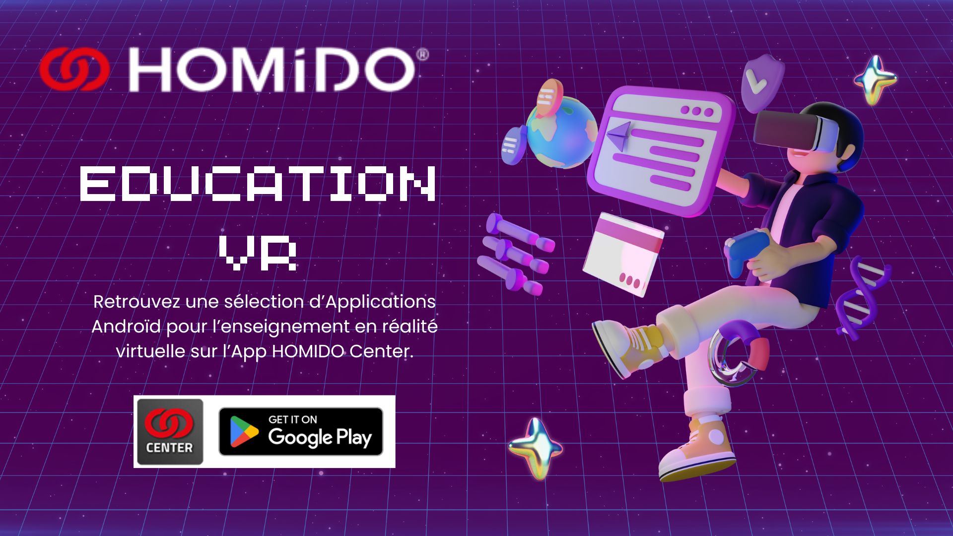Education VR : catégorie disponible sur Homido CENTER